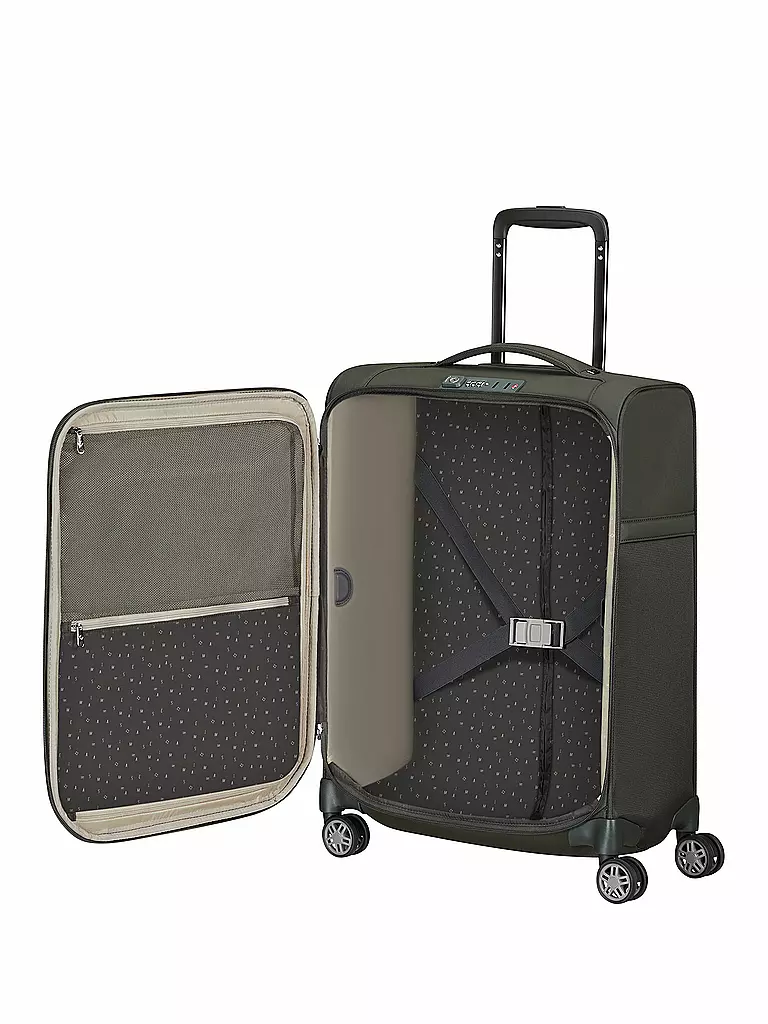 SAMSONITE Trolley Airea Spinner 55 Strict weich Climbing Ivy dunkelgrün