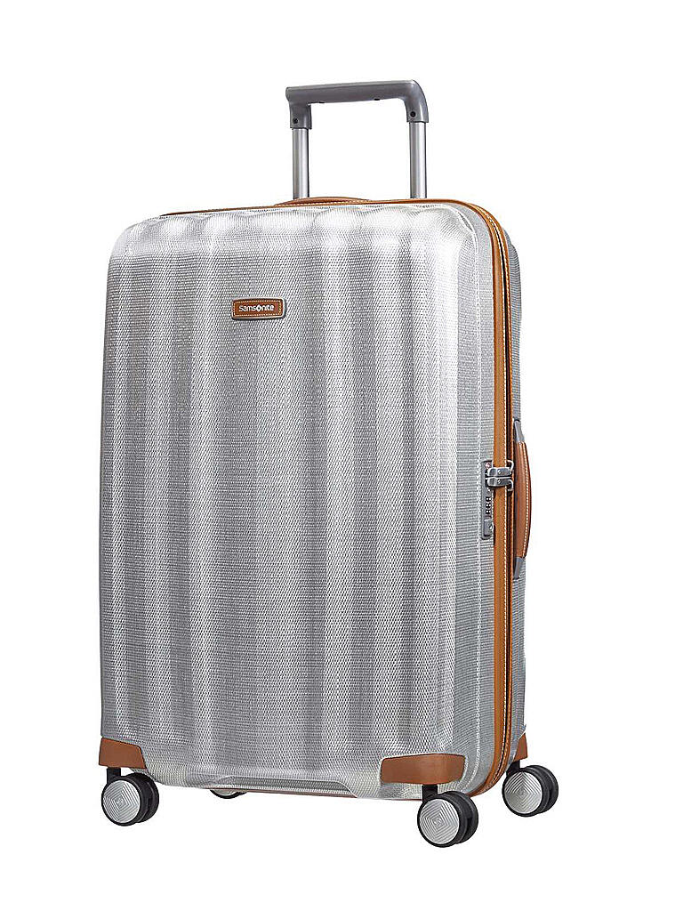 SAMSONITE Trolley mit 4 Rollen 76cm "Lite-Cube DLX" 61244 (Aluminium ...