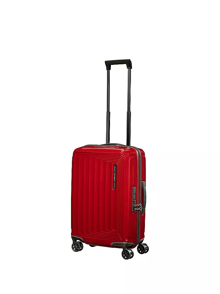 SAMSONITE Trolley Nuon 55cm erweiterbar Metallic Red rot
