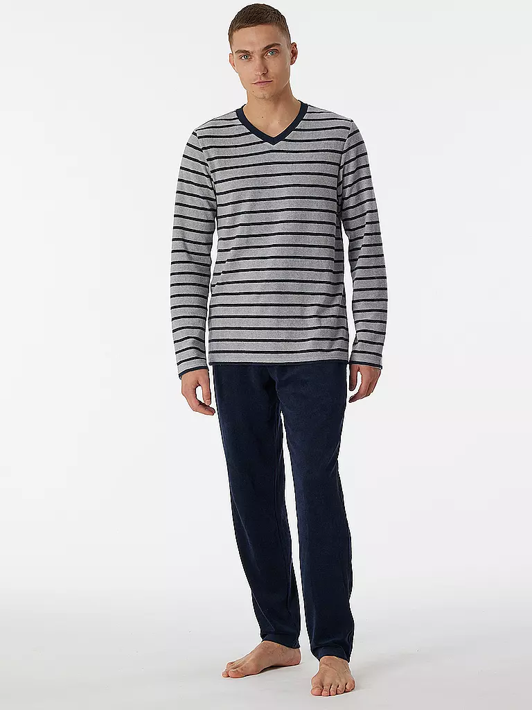SCHIESSER Pyjama grau