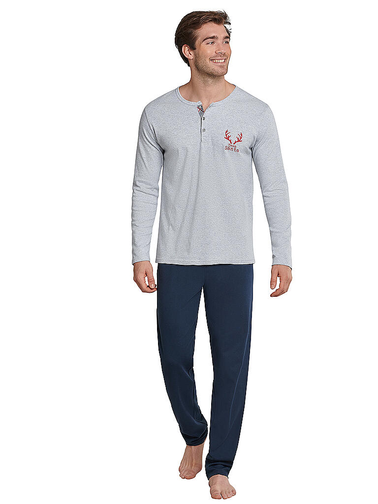 SCHIESSER Pyjama grau