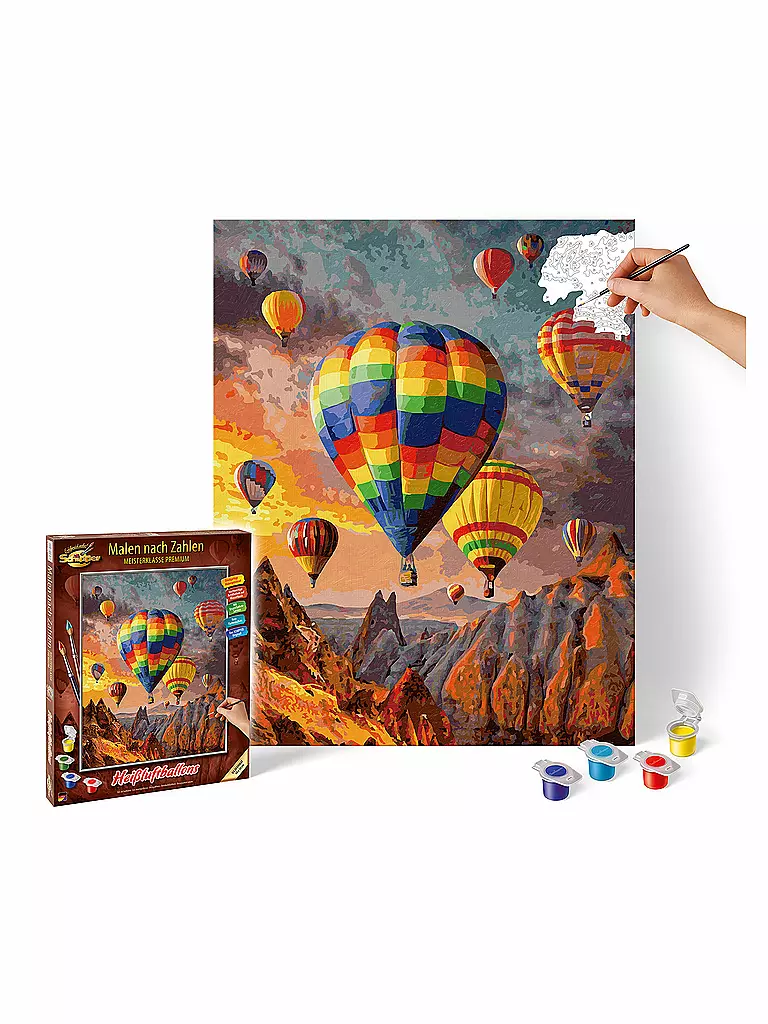SCHIPPER Malen nach Zahlen - Heißluftballons keine Farbe