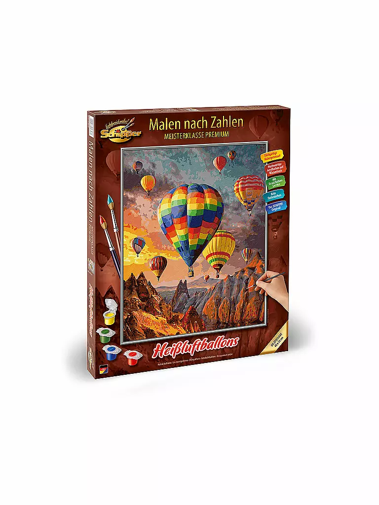 SCHIPPER Malen nach Zahlen - Heißluftballons keine Farbe