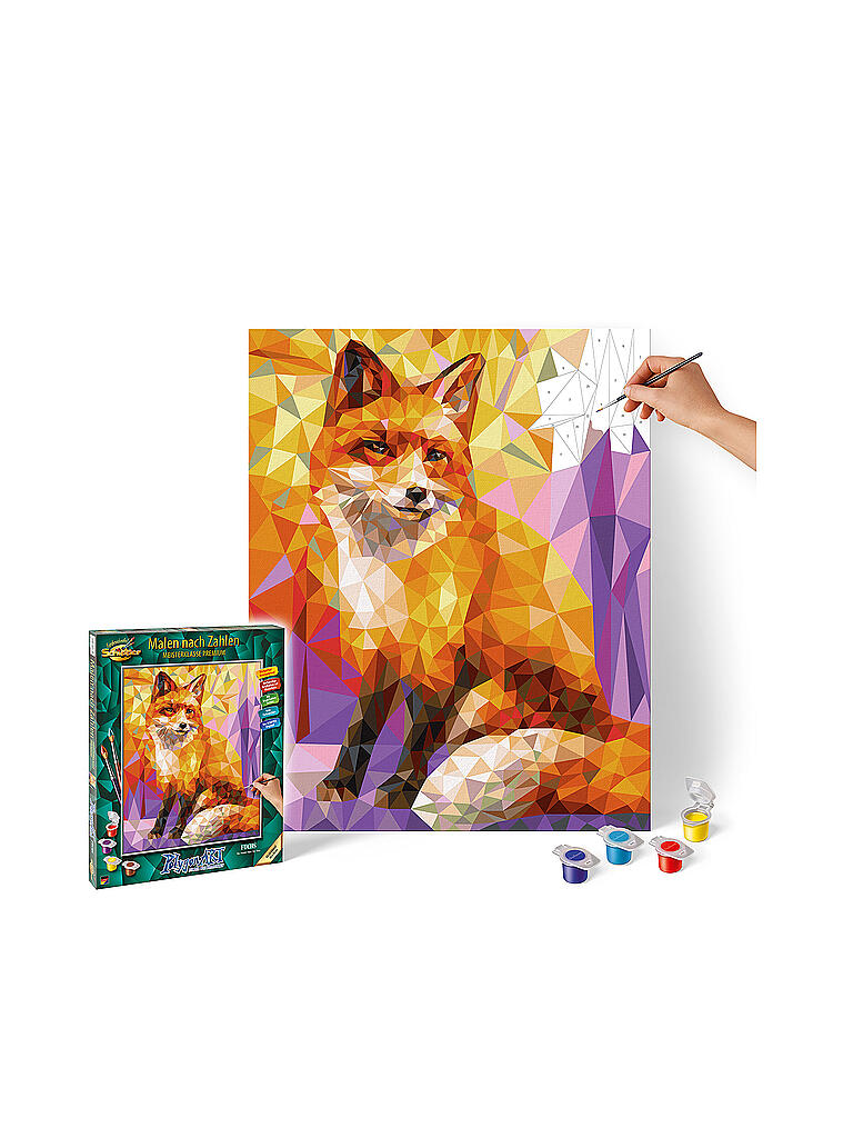 SCHIPPER Malen nach Zahlen - Polygon Art Fuchs keine Farbe