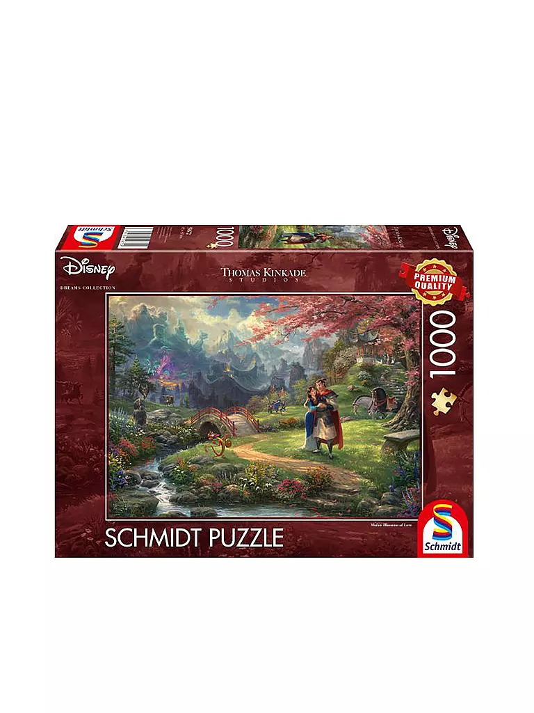 SCHMIDT-SPIELE Puzzle - Thomas Kinkade Studios: Disney Dreams Collection - Mulan 1000 Teile ...