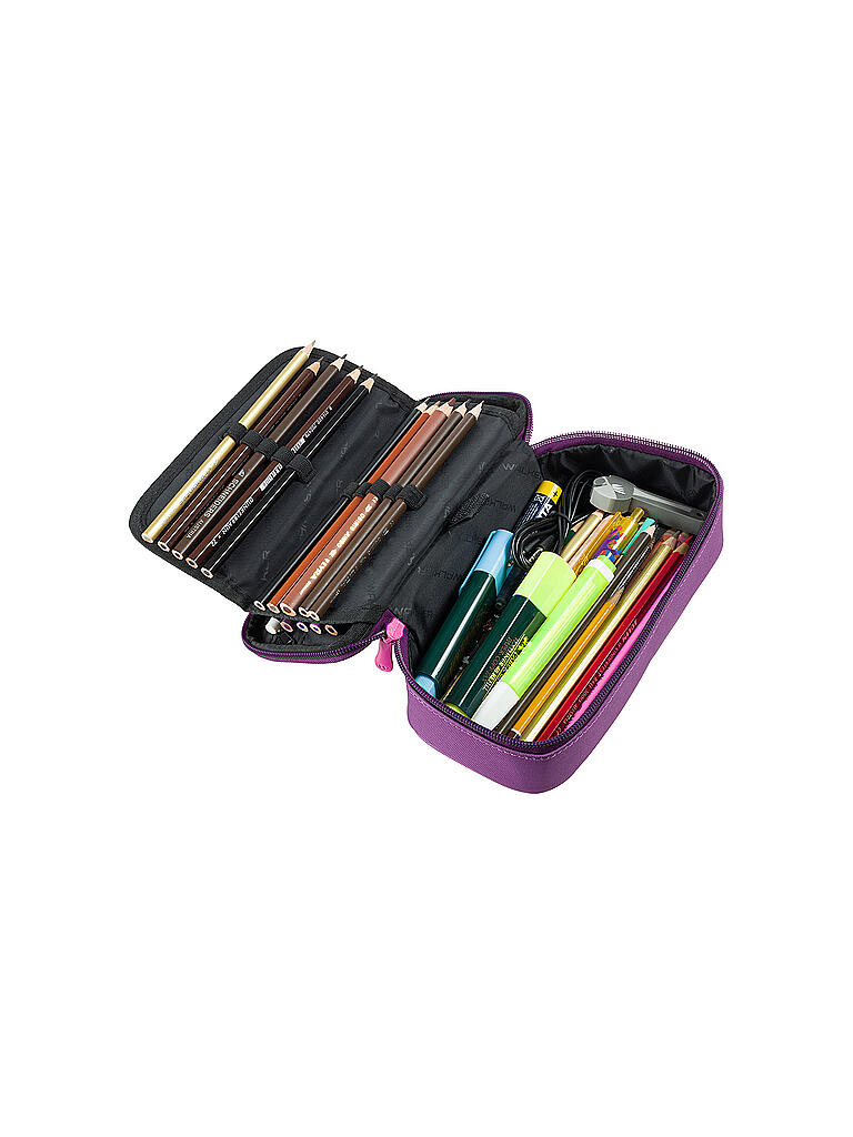 SCHNEIDERS Federmappe Box Uni lila