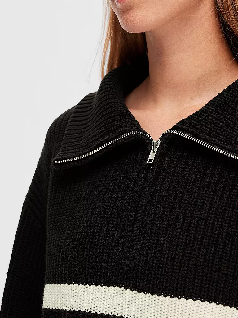 SELECTED FEMME Troyer Pullover SLFBLOOMIE schwarz