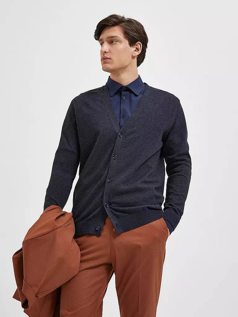 SELECTED Cardigan SLHBERG blau