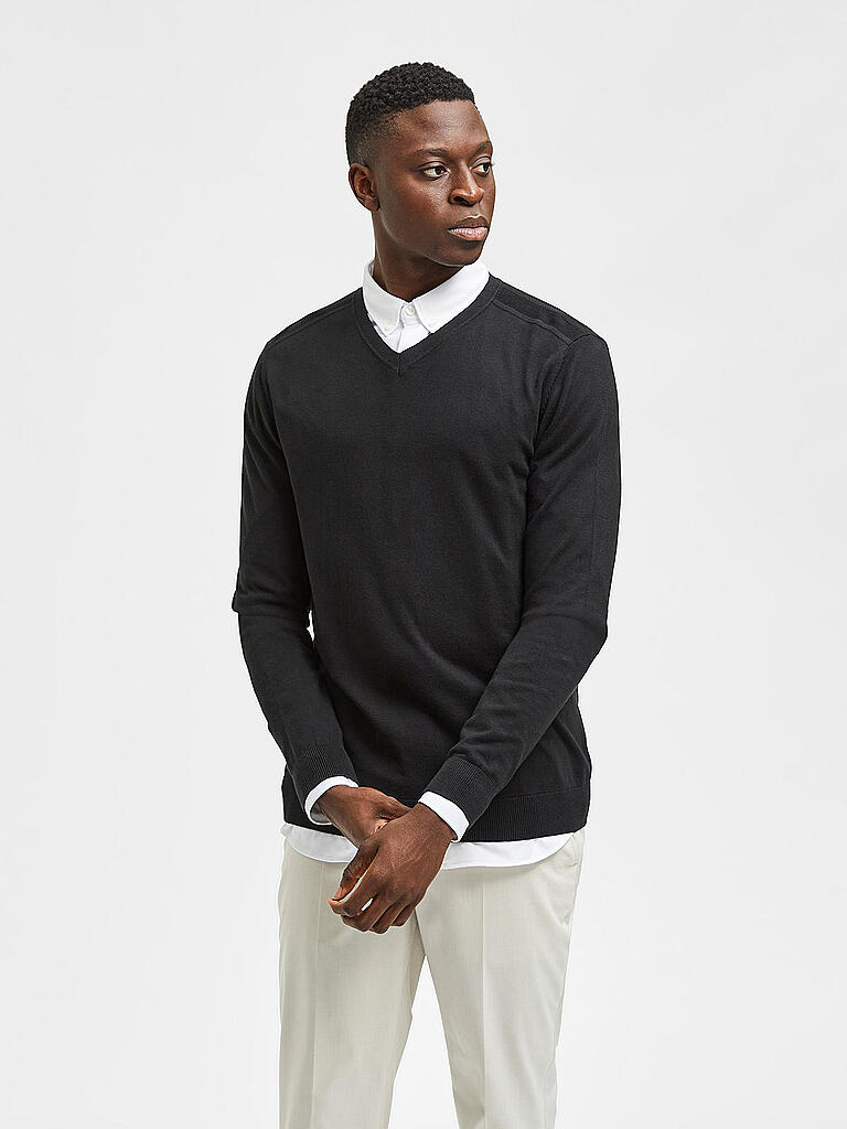 SELECTED Pullover schwarz