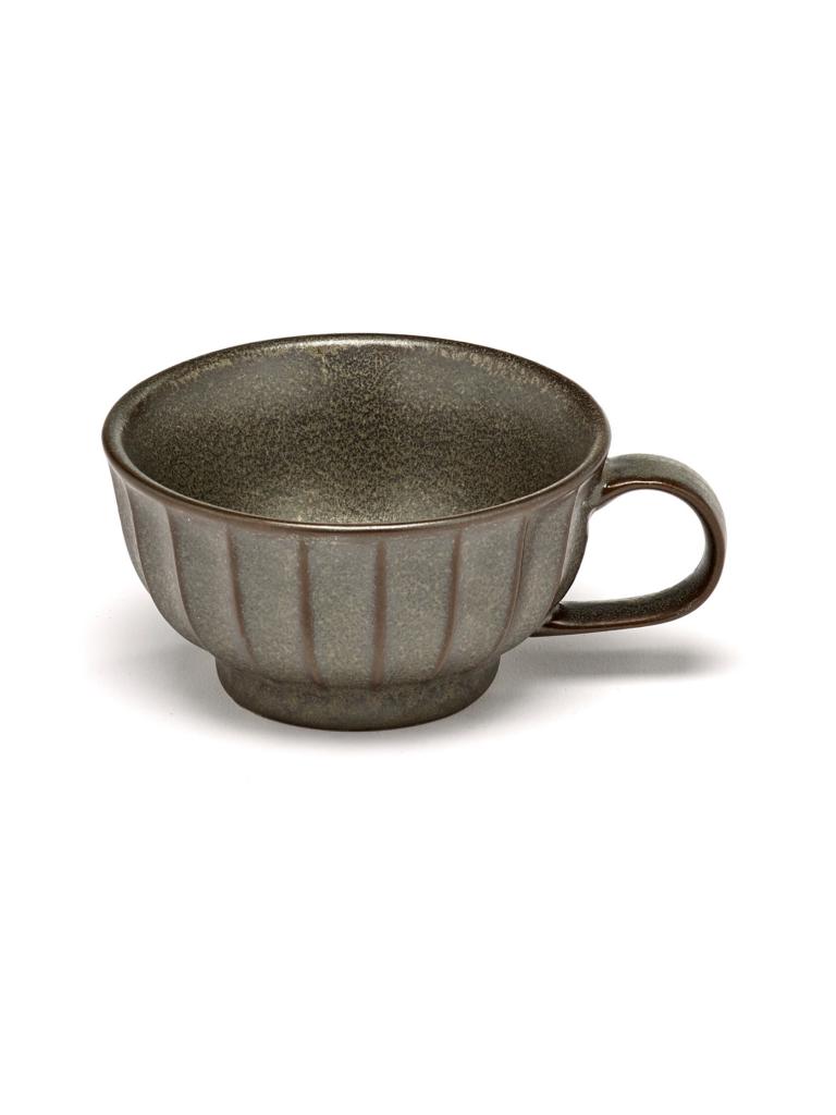SERAX Cappuccino Tasse Inku 18cl Green grau