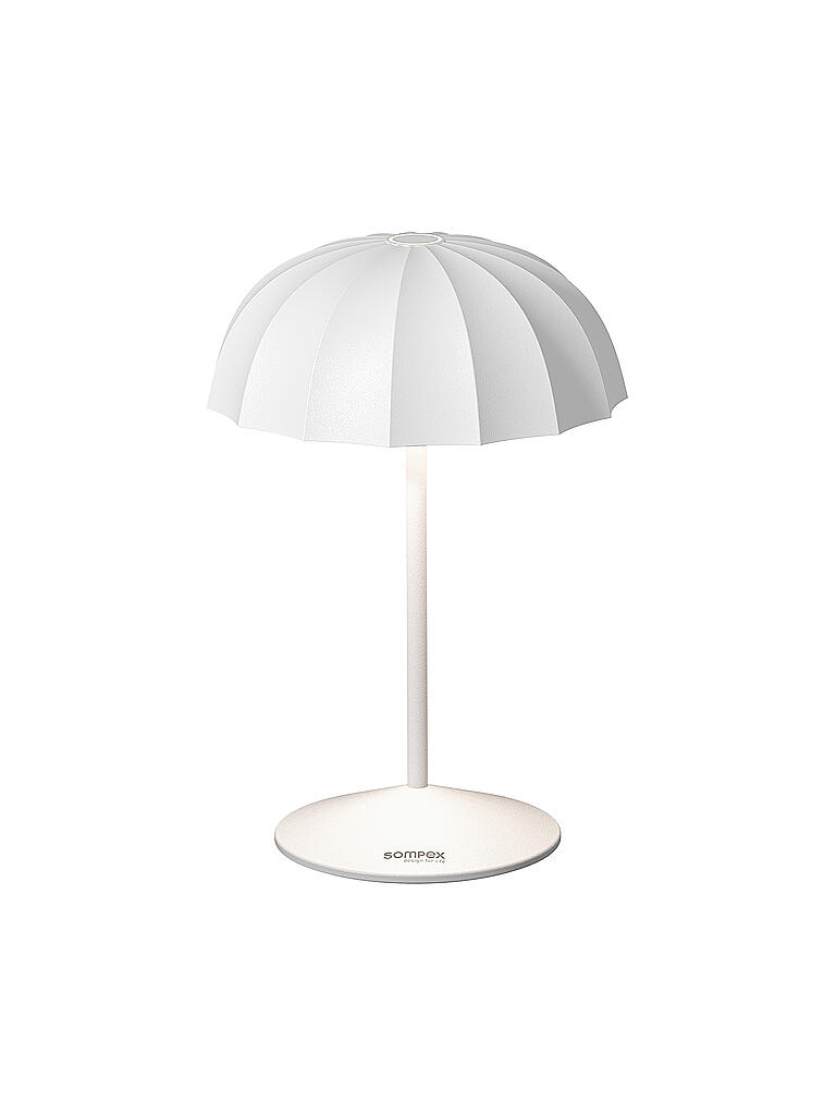 SOMPEX Akku Leuchte Ombrellino T 24cm Alu/Weiss weiß