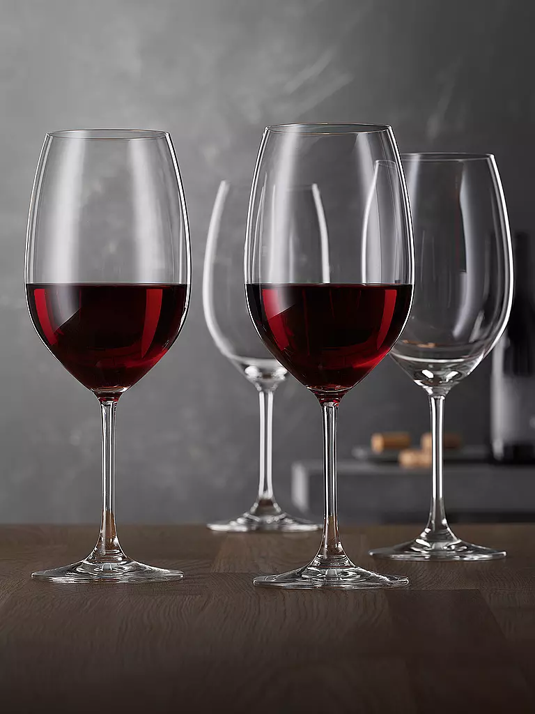 SPIEGELAU Rotweinglas Bordeaux 4er Set SALUTE transparent