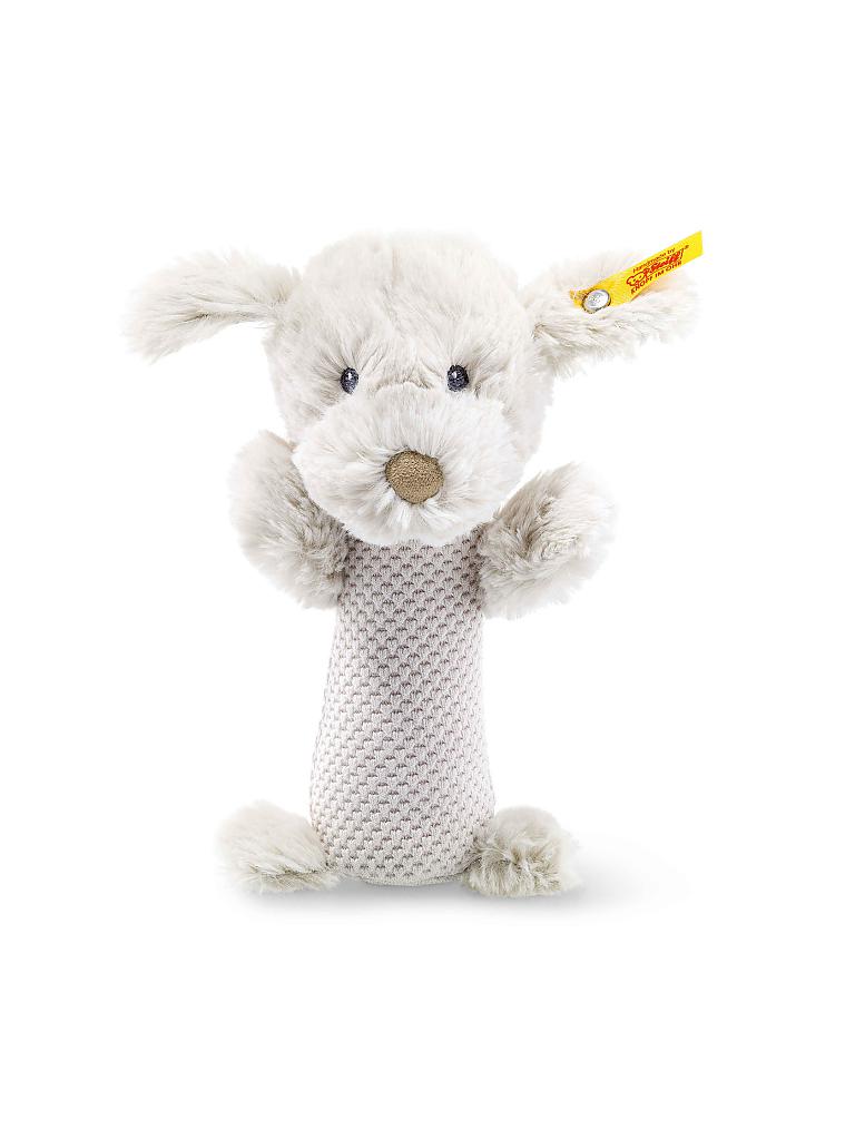 STEIFF Soft Cuddly Friends - Baster Hund Rassel hellgrau keine Farbe