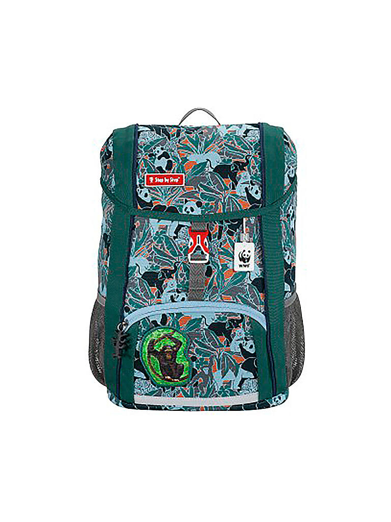 STEP BY STEP Kinder Rucksack Set 3tlg WWF Monkeys Limited Edition schwarz