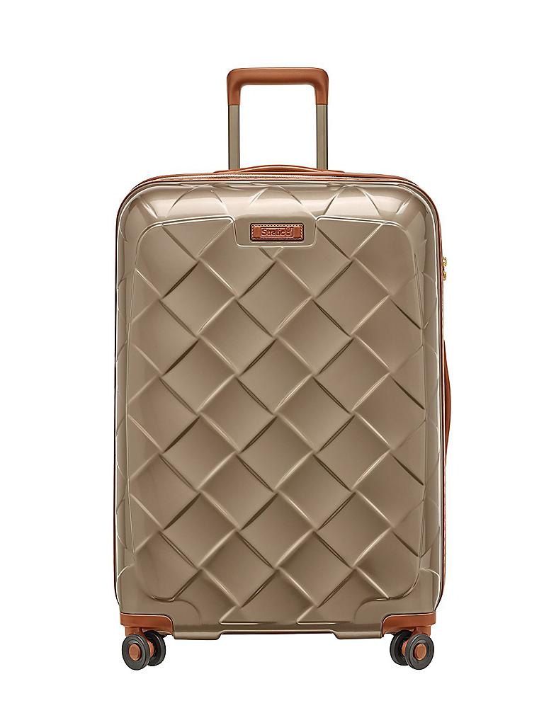 STRATIC Trolley "Leather and More" L 75cm champagne beige