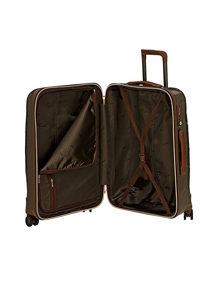 STRATIC Trolley "Leather and More" L 75cm champagne beige