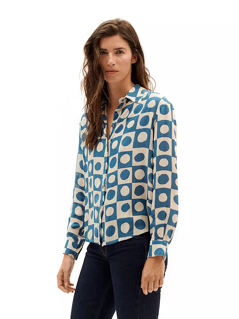 THINKING MU Bluse KATI hellblau