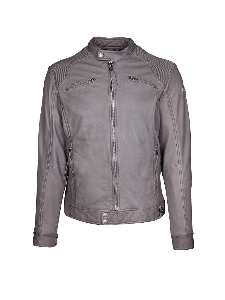 TIGHA Lederjacke "Tilo" grau