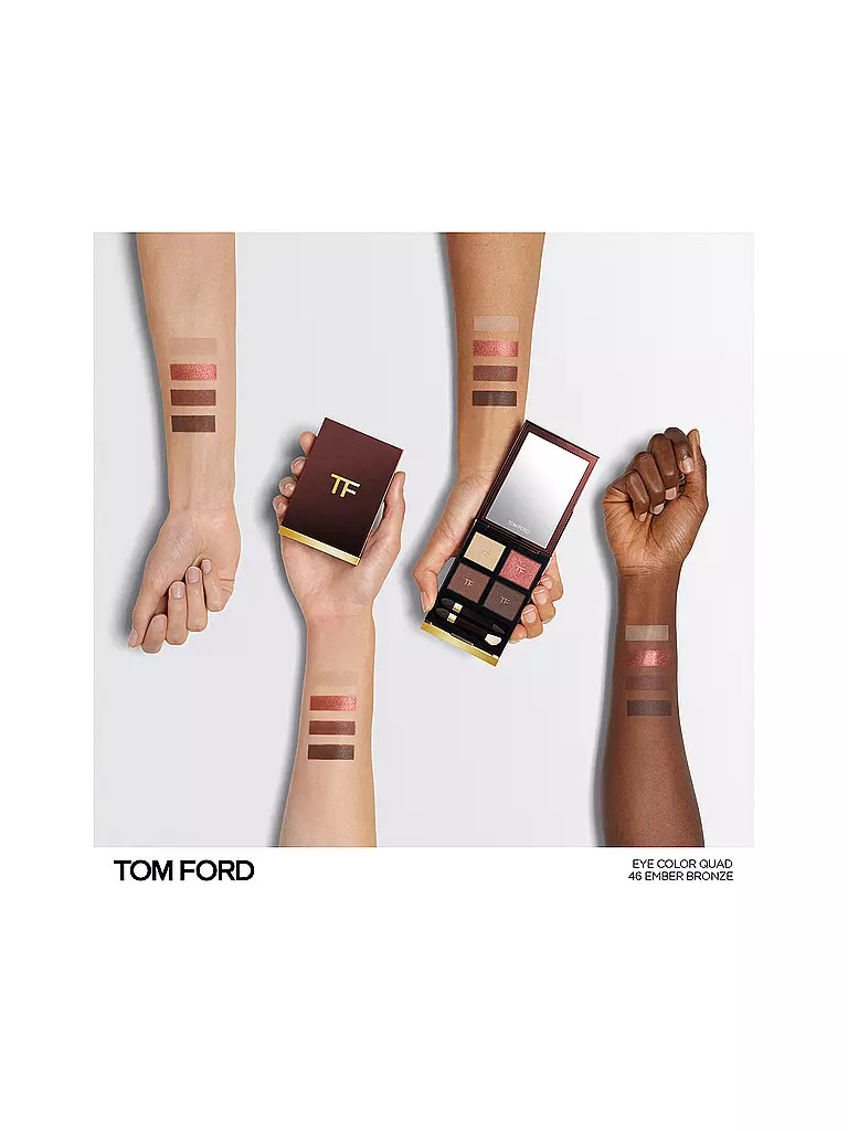 TOM FORD BEAUTY Lidschatten - Eye Color Quad (46 Ember Bronze) hellbraun
