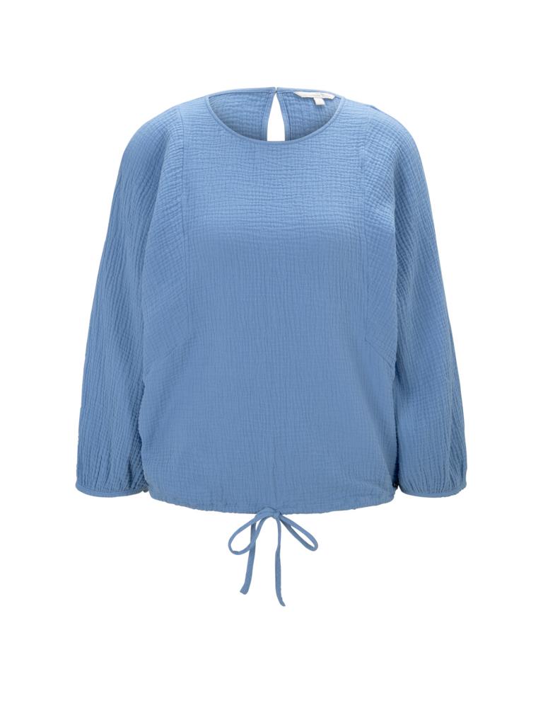 TOM TAILOR DENIM Bluse blau