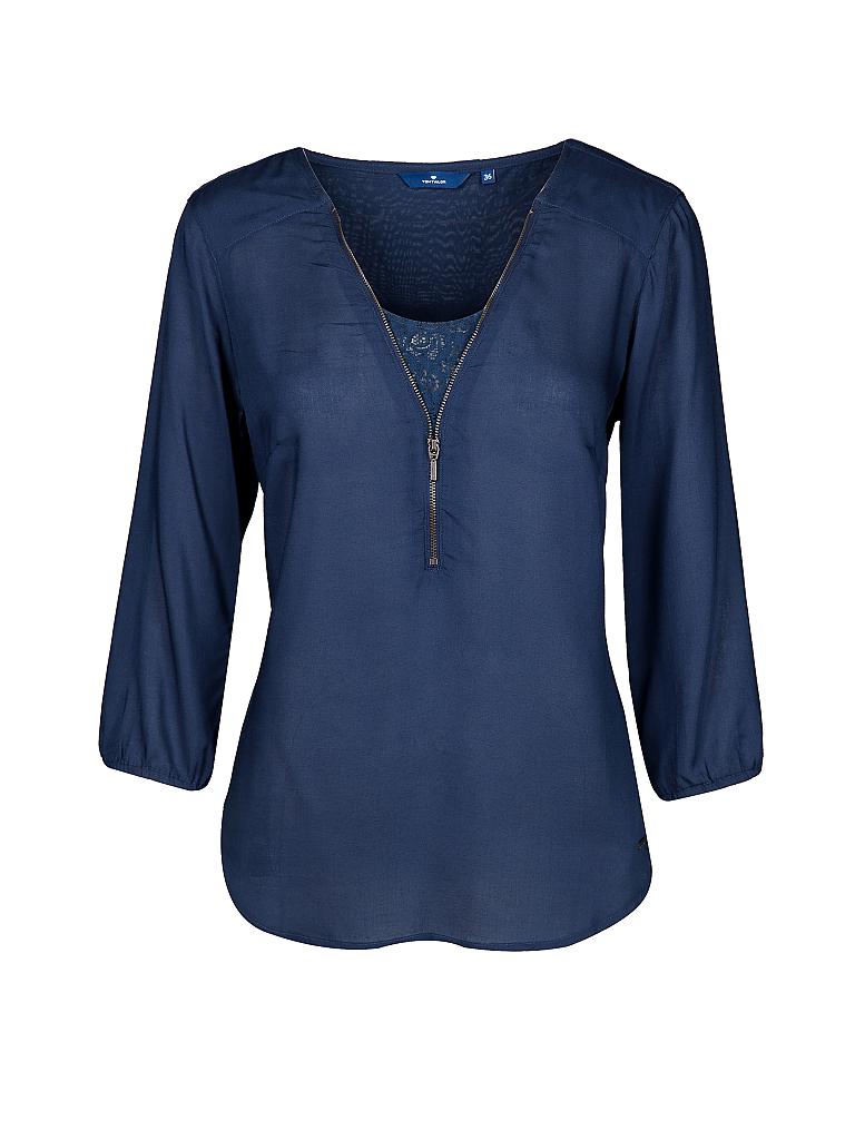 TOM TAILOR Bluse blau
