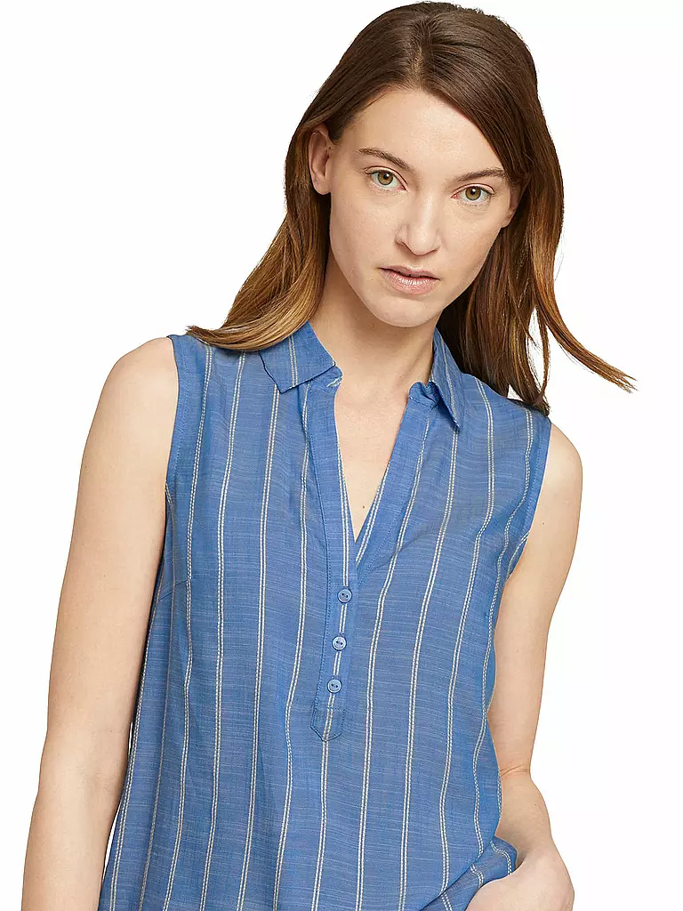 TOM TAILOR Bluse blau