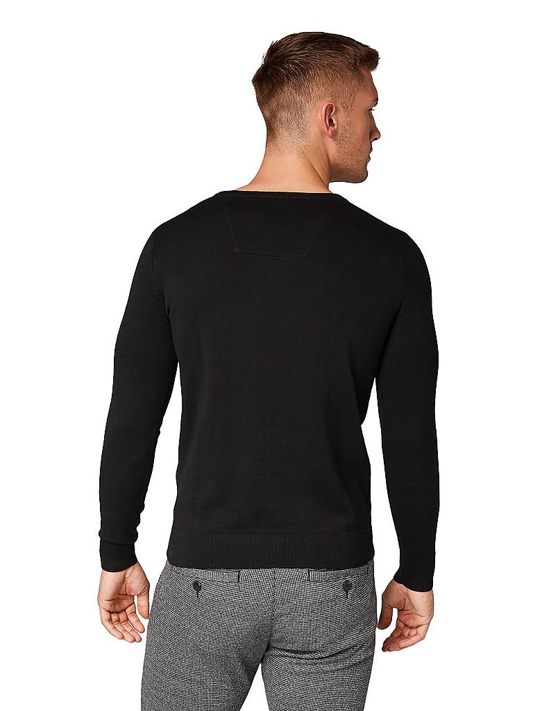 TOM TAILOR Pullover schwarz | L
