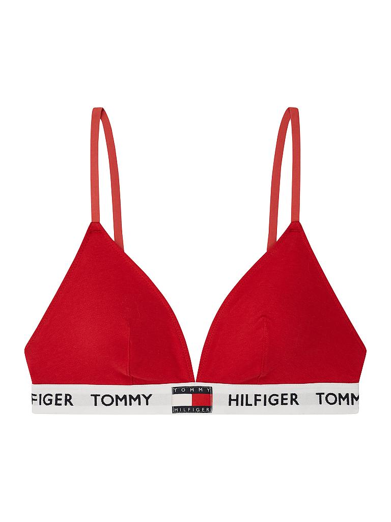 TOMMY HILFIGER Bustier Padded Triangle BH red rot