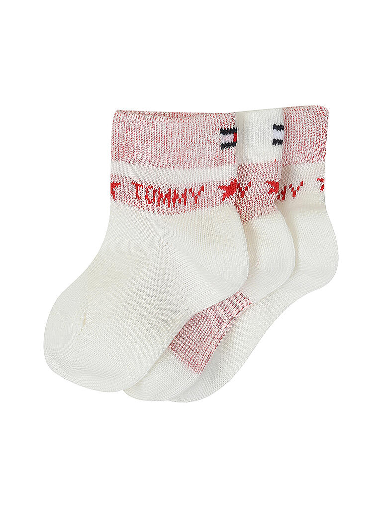 TOMMY HILFIGER Mädchen Socken 3er Pkg red rot