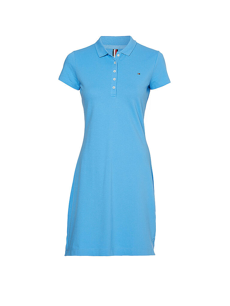 TOMMY HILFIGER Polokleid Slim Fit blau