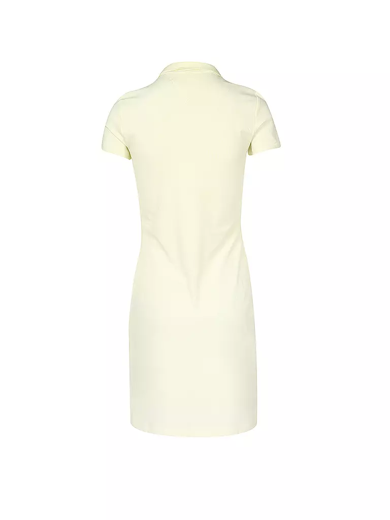 TOMMY HILFIGER Polokleid Slim Fit gelb