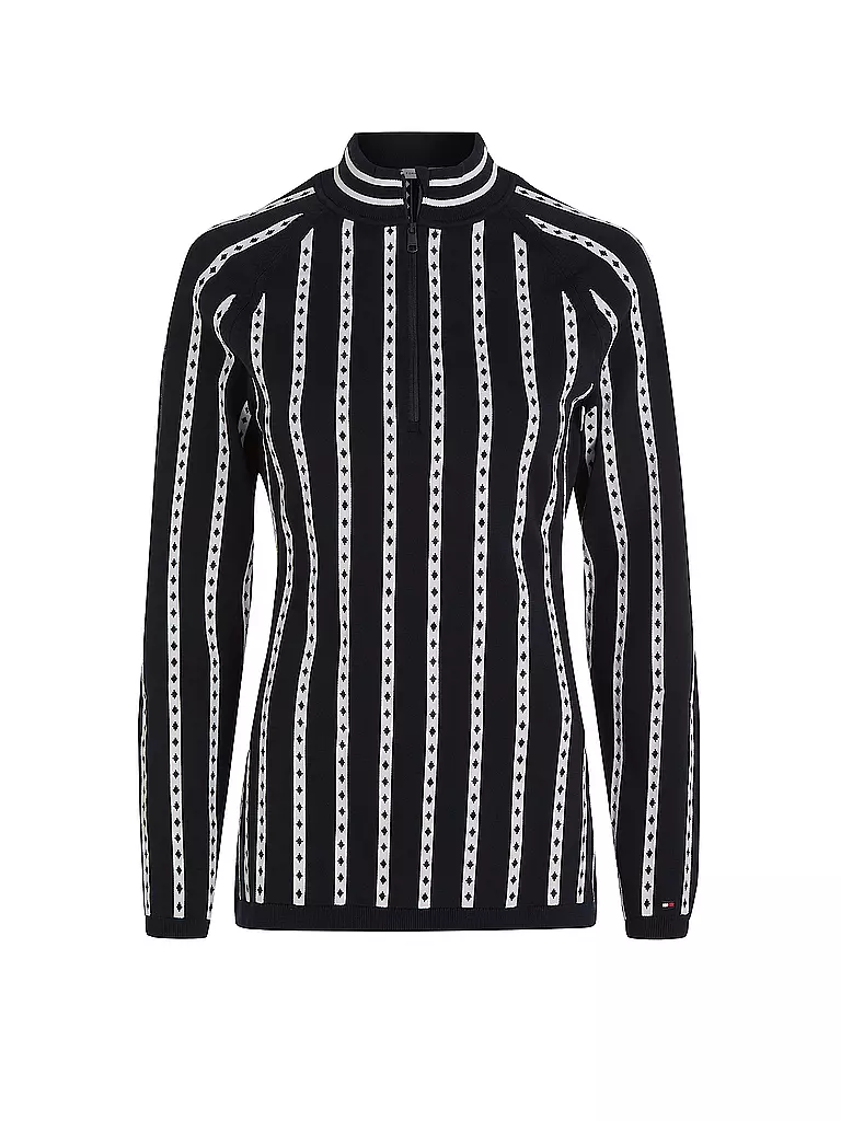 TOMMY HILFIGER Troyer Pullover dunkelblau