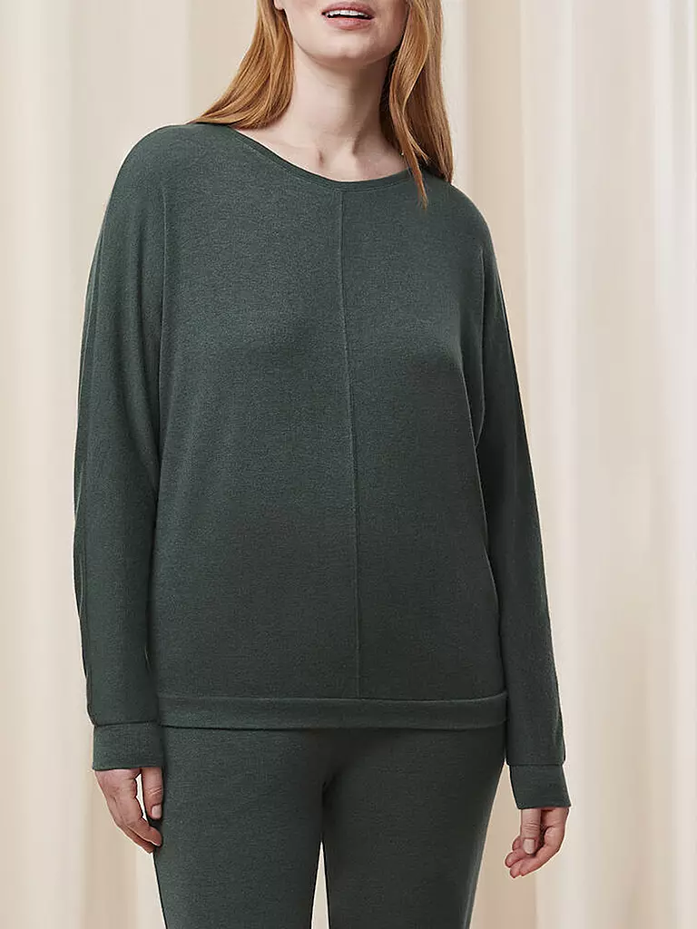 TRIUMPH Loungewear Sweater dunkelgrün