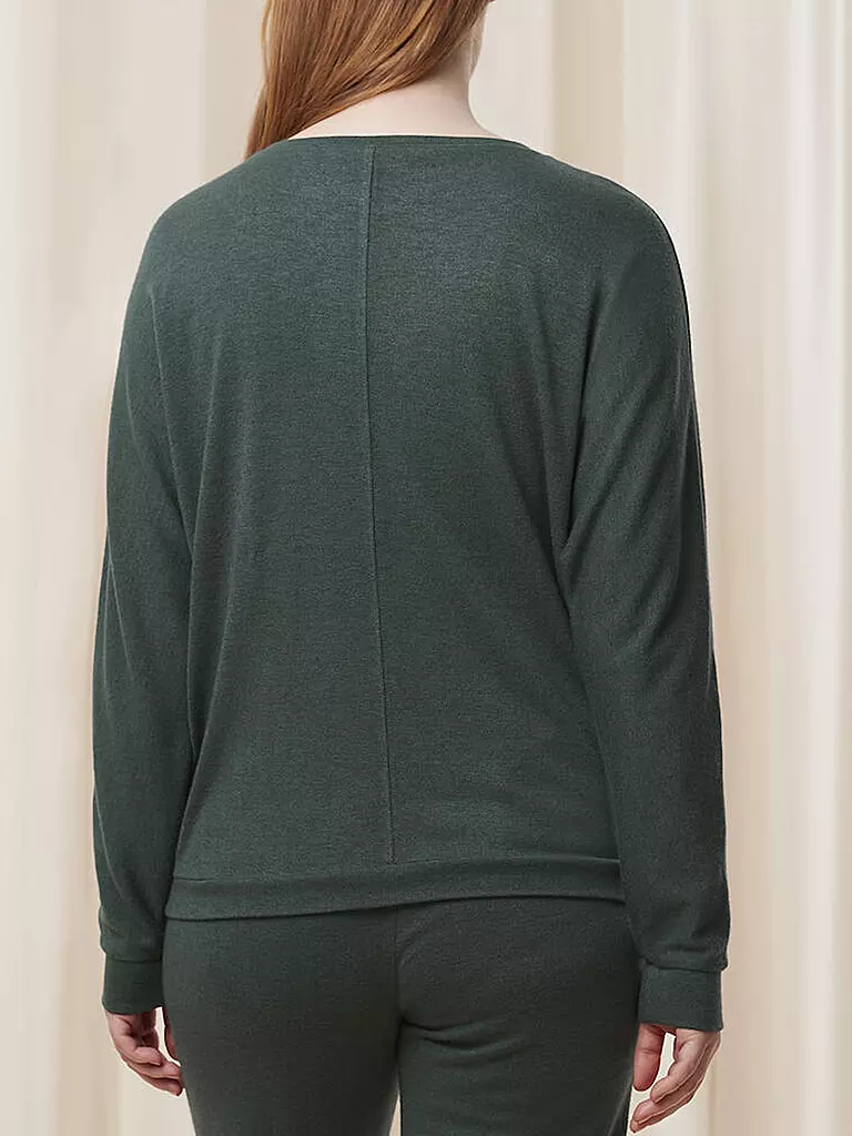 TRIUMPH Loungewear Sweater dunkelgrün