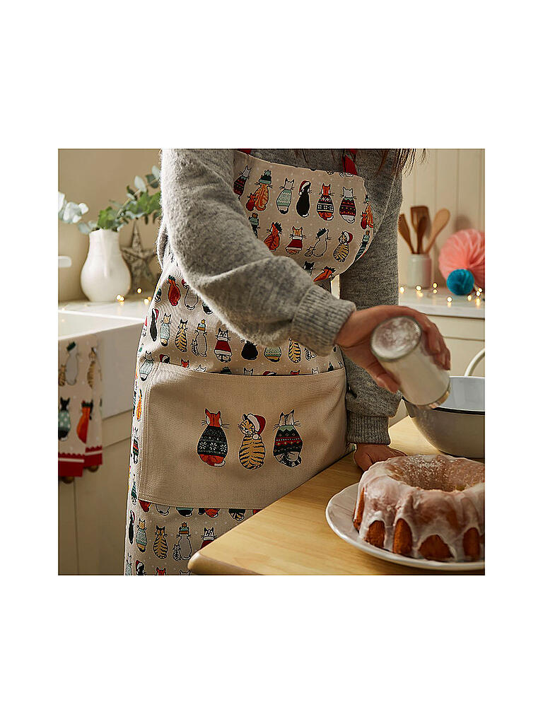 ULSTER WEAVERS Schürze Recycled Cats in Waiting bunt