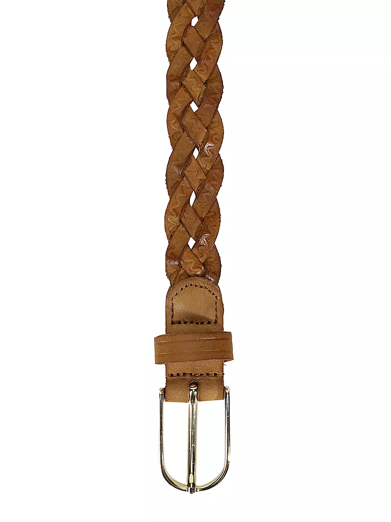 VANZETTI Ledergürtel camel