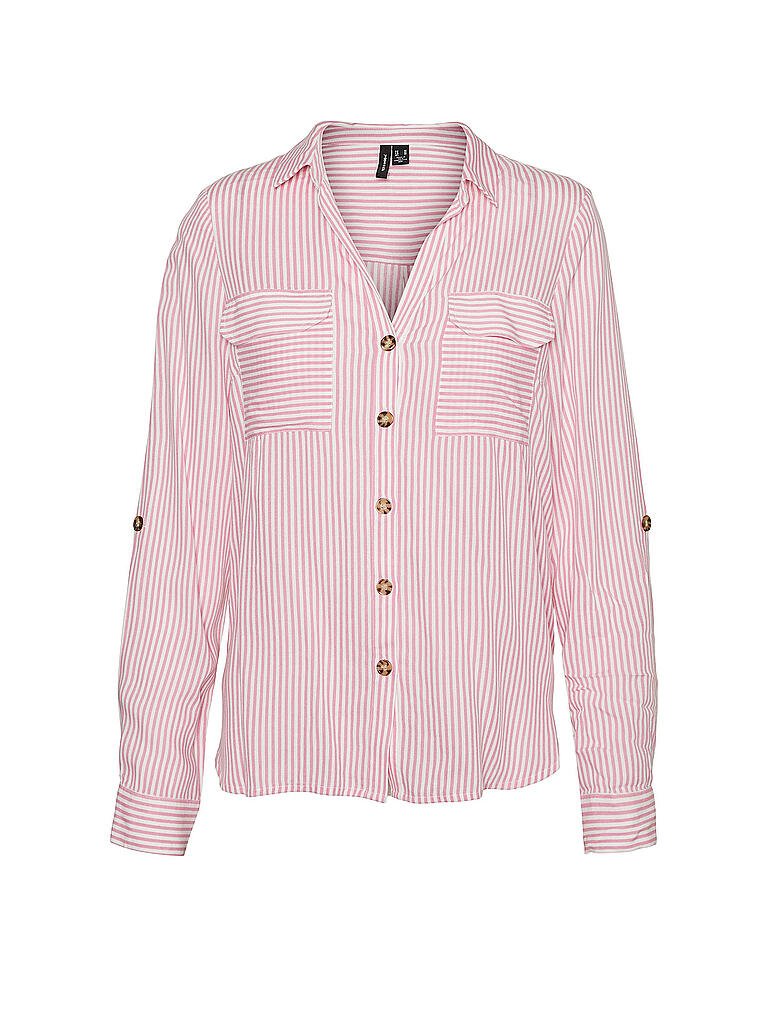 VERO MODA Bluse langarm VMBUMPY lila