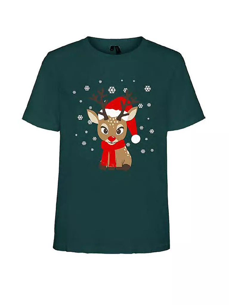 VERO MODA T-Shirt VMREINDEER olive