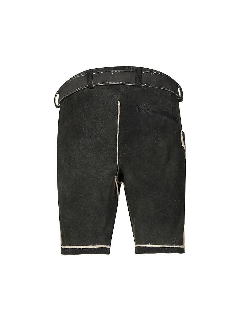 WEINBAUER Lederhose aus Rothirschleder "Kaiser Roth" schwarz