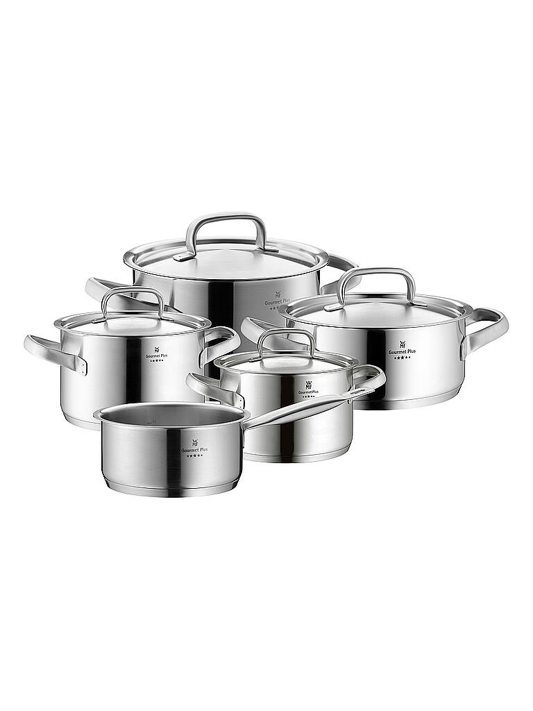 WMF Gourmet Plus Topf Set 5tlg Cromargan silber
