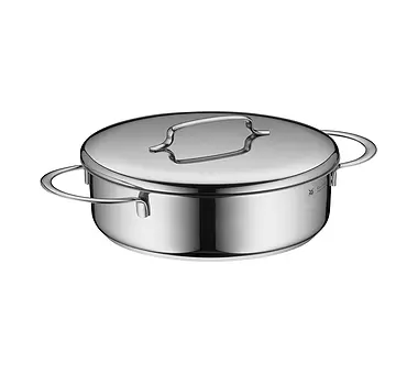 WMF Mini Bratentopf mit Deckel 16cm Cromargan silber