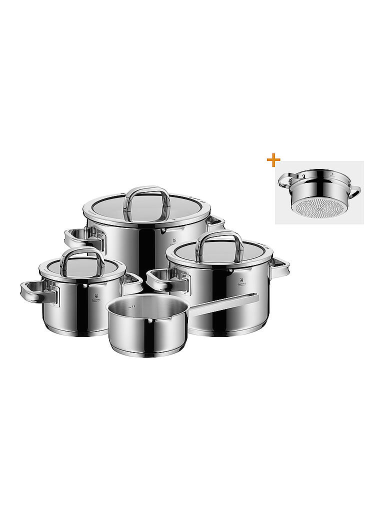 WMF Topfset Function mit Dämpfeinsatz 5tlg. Induktion silber