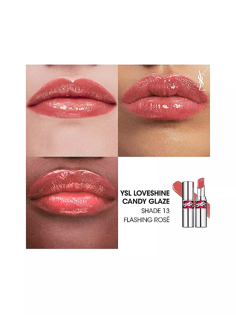 YVES SAINT LAURENT Loveshine Candy Glaze Lipgloss-Stick (13 Flashing ...