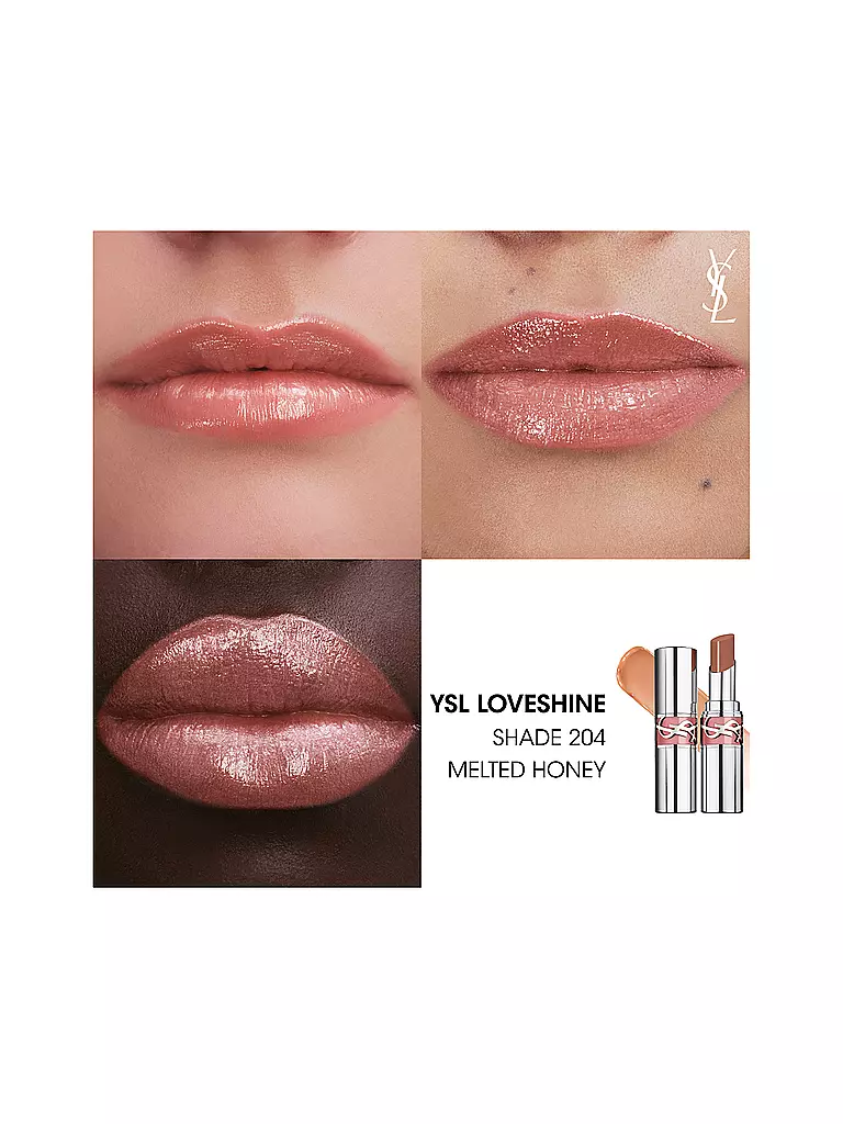 YVES SAINT LAURENT Loveshine Lippenstift (204 Melted Honey) rosa
