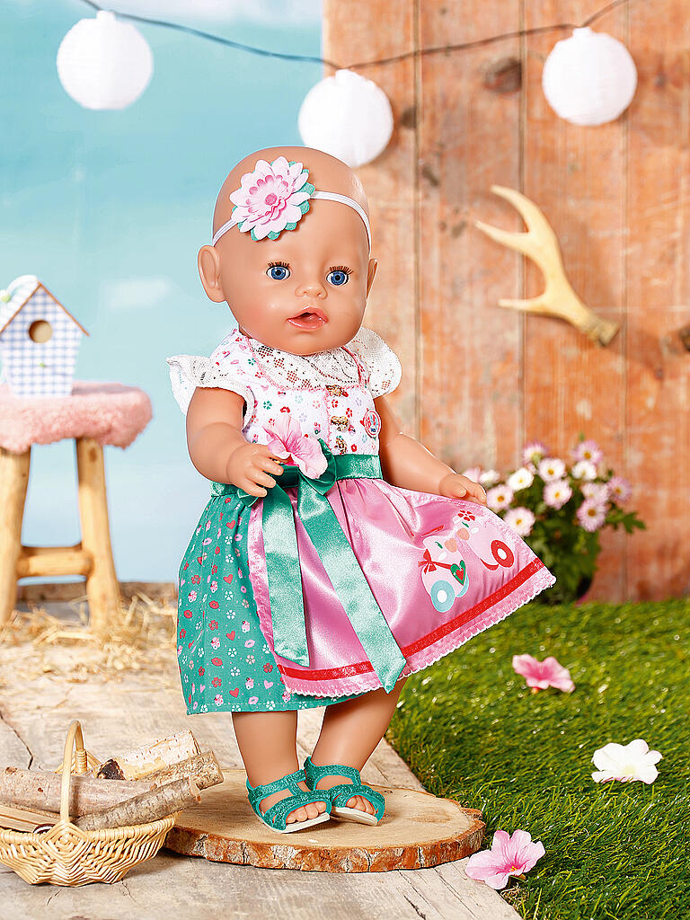 ZAPF CREATION BABY Born Dirndl 43cm keine Farbe